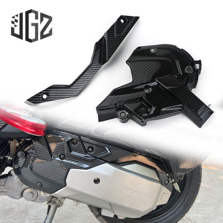 For Honda ADV150 ADV 150 2019-2023 Motorcycle Transmission Guard Carbon Fiber Pattern Engine ...
