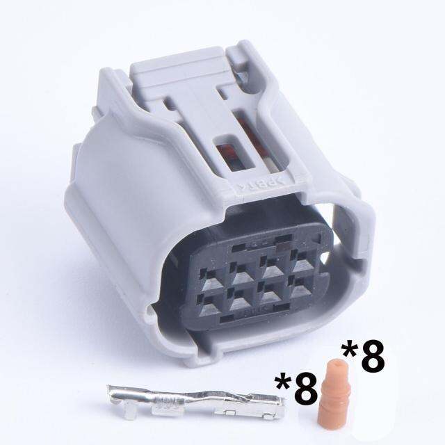 1 set 8 Pin 12520 12519 6189-1240 6188-0779 Auto Reversing Radar Plug Fuel Injector Socket ...