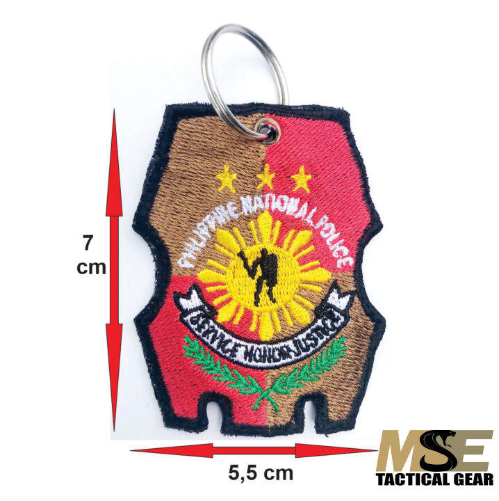 First Responder *PNP* Key Tag Computerized Back to Back Embroidered ...