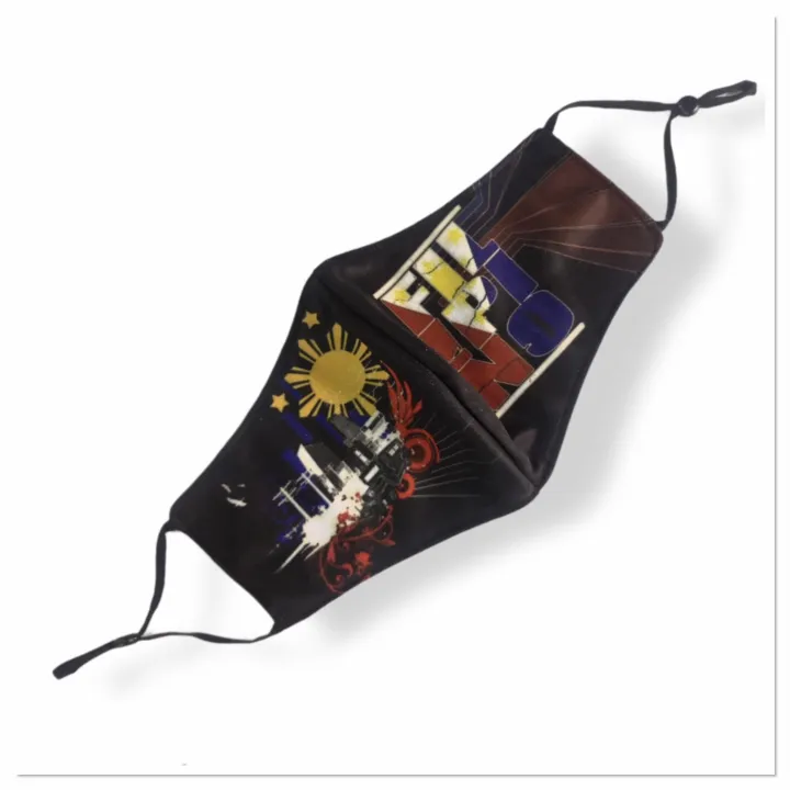 FACE MASK ADJUSTABLE SOFT COMFY EARLOOP MAKABAYAN FILIPINO DESIGN ...