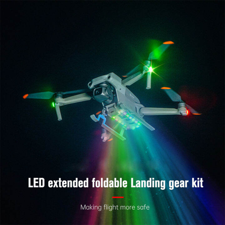สำหรับ DJI Mavic Mini 2 Se Air 2 2วินาที L Anding Gear พับหลอดไฟ LED ...