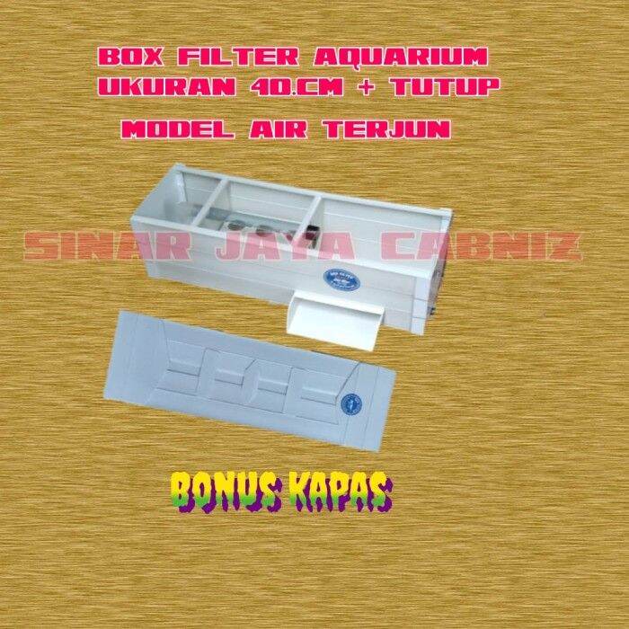 box aquarium/aquascape model air terjun ukuran 50.cm + Tutup | Lazada ...