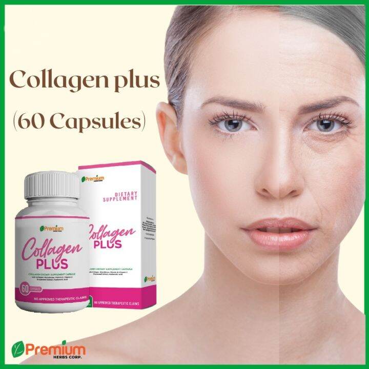 COD Premium Herbs Collagen Plus Gluta Vitamin C and E 60 capsules Premium Collagen Plus Collagen ...
