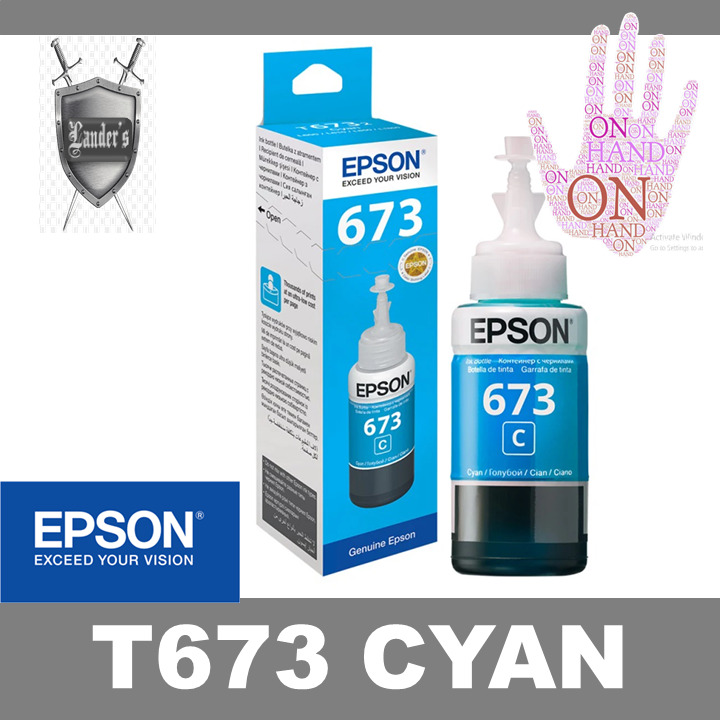 Epson 673 Cyan Original Ink Bottle, T6732 | Lazada PH