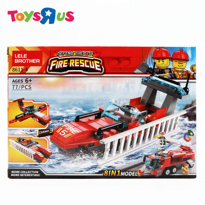 Lele Brother Building Blocks 8611-4 Defend The City Fire Rescue (77 ...