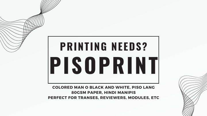 PISO PRINT / PRINT ON DEMAND | Lazada PH