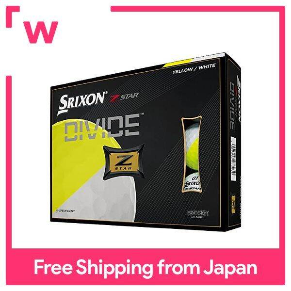 Dunlop NEW SRIXON Z-STAR DIVIDE Golf Balls 1 dozen ★ 2021 model ★ Yellow/White | Lazada PH