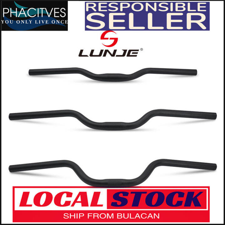Phactives LUNJE U-shaped MTB Bicycle Straight Handlebar Riser Bend ...
