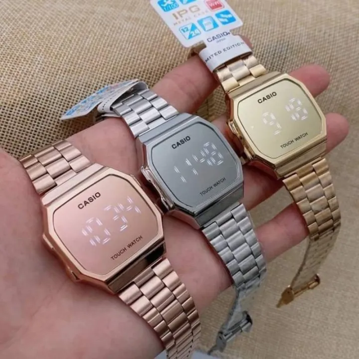 Casio Vintage touch Watch สินค้ามาใหม่ล่าสุด หน้าจอระบบสัมผัส LED พร้อม ...