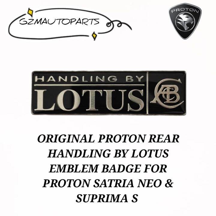 ORIGINAL PROTON REAR HANDLING BY LOTUS EMBLEM BEDGE FOR PROTON SATRIA ...