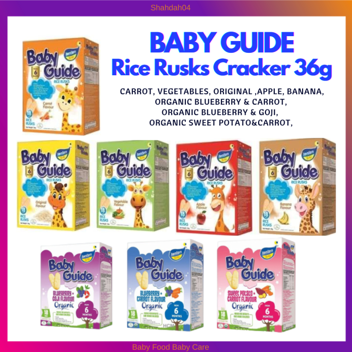 TENTEN BABY GUIDE – RICE RUSK | RICE CRACKER (18 pieces) 36g 6months ...