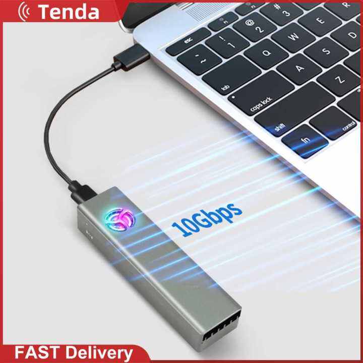 M.2 NVMe External Hard Drive Enclosure Dual Protocol HDD SSD Enclosure ...