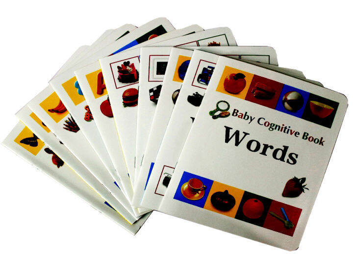 Baby Cognitive Books - Animals, Words, Colors, Foods, Fruits First Step ...