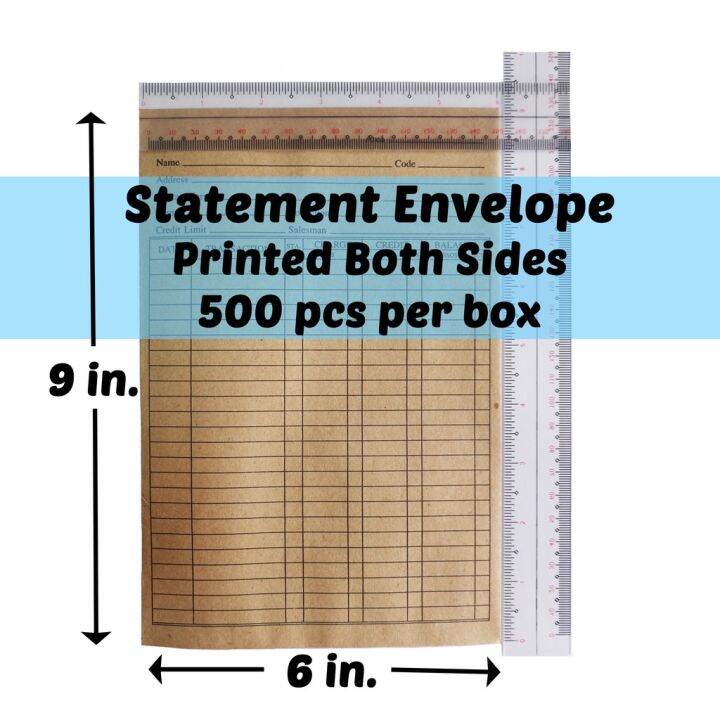 Statement Catalog Envelope Kraft 2 Side Print 500 pcs 100 pcs per box ...