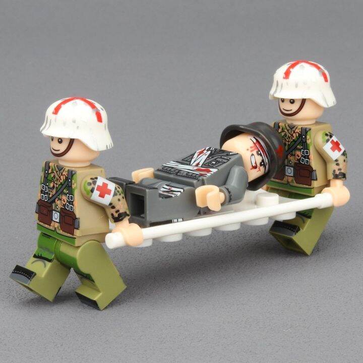 Compatible with Lego World War II military building blocks tricycle ...