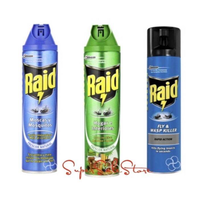 Raid Insecticide Mosquitoes Spray / Fly Wasp Killer Spray/Home ...