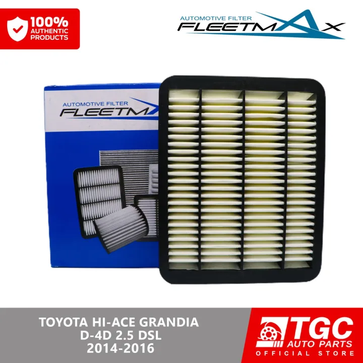 Fleetmax Air Filter / Air Cleaner Toyota Hiace Grandia D-4D 2.5 Diesel ...