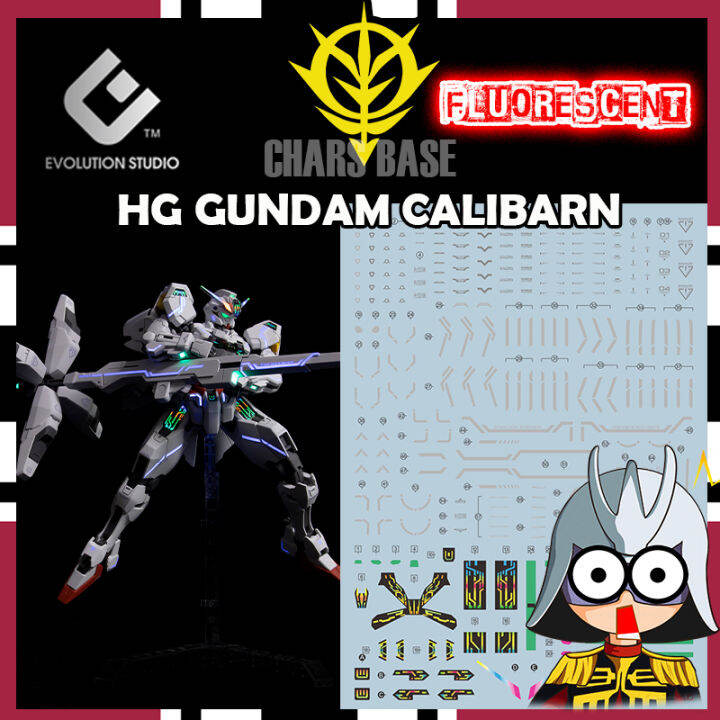 EVO DECAL HG CALIBARN FLUORESCENT GUNDAM DECAL | Lazada