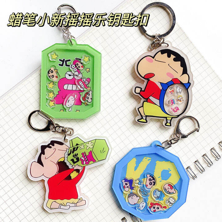 Crayon Shin-chan Keychain hoạt hình dễ thương đồ chơi trang trí búp bê ...
