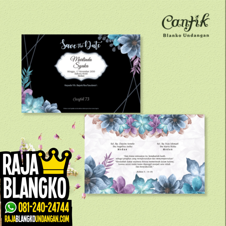 BLANGKO UNDANGAN CANTIK 73 | RAJA UNDANGAN | Lazada Indonesia