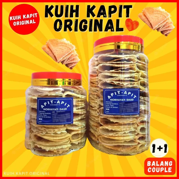 ️[𝟭+𝟭 𝗖𝗢𝗨𝗣𝗟𝗘] Kuih Kapit Original - Kueh Sepit Kapet Crunchy Love ...