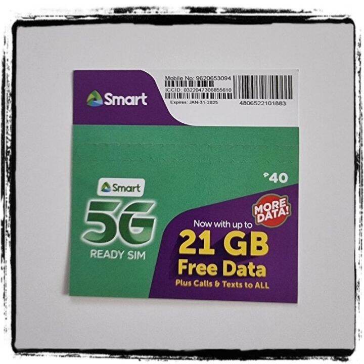 Smart Prepaid 5g Ready sim card | Lazada PH