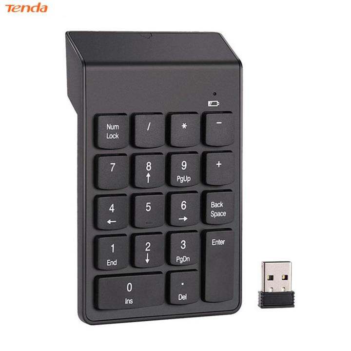 Wireless Numeric Keyboard Laptop Notebook Tablets Portable 2.4GHz ...