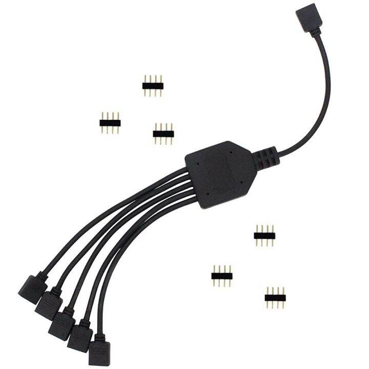 12V 4 PIN RGB Splitter Cable LED Strip Connector 4pin Male Female ...