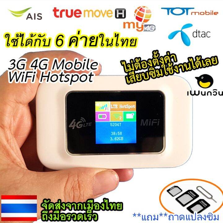 ( Promotion ) สุดคุ้ม 3G 4G ฮอตสปอต ไวไฟ พกพา Mobile Hotspot WiFi มี ...