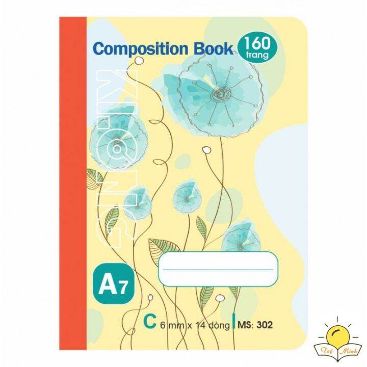 Sổ tay Klong may dán gáy MS 302, sổ Klong loại nhỏ A7 160 trang kẻ ...