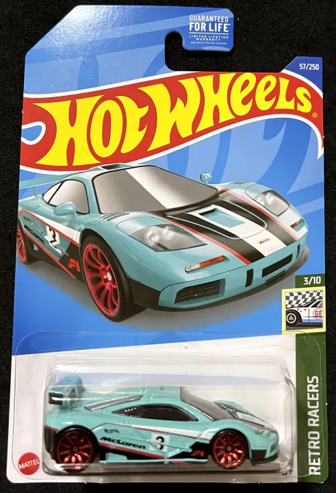 Hot Wheels - HW Retro Racers - McLaren F1 GTR Aqua Blue (33) | Lazada PH