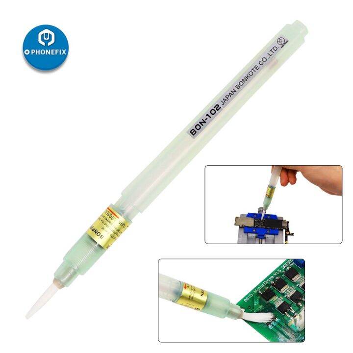Bon-102 Flux Paste Solder Paste Brush Tip Pen 7ml Capacity Flux-Coating ...