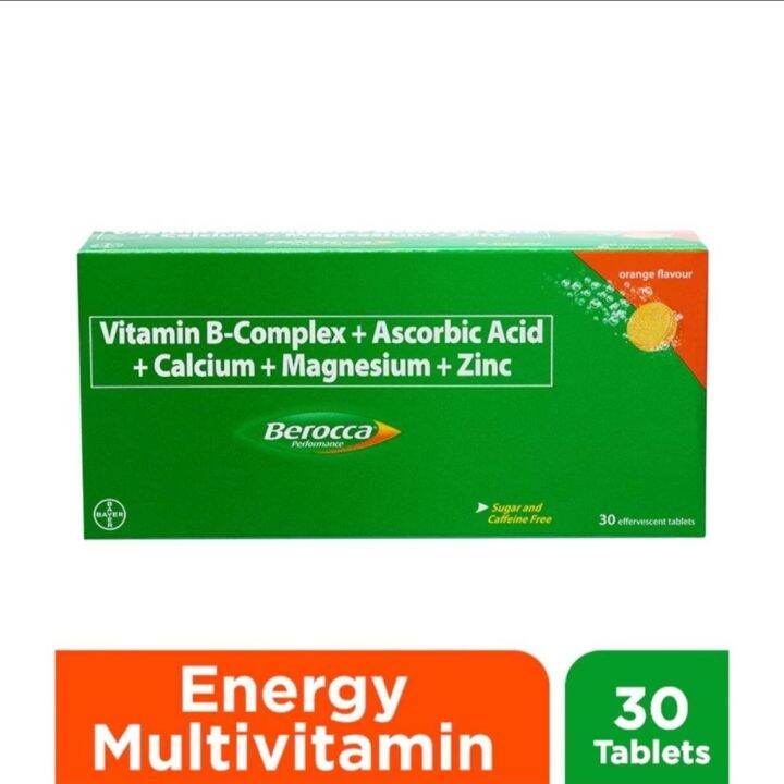BEROCCA Multivitamins and Minerals Flavor 30 Effervescent Tablets ...