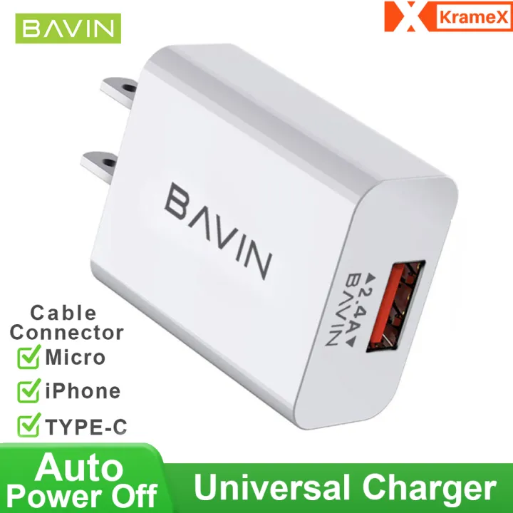 PC516 BAVIN Fast Charger 2.4A Ultimate Universal USB Quick Charger w ...
