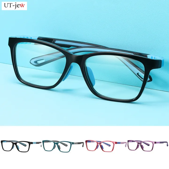 Kid's Blue Light Blocking Glasses Lightweight Anti Radiation Reading Eyeglasses Reduce Eye ...