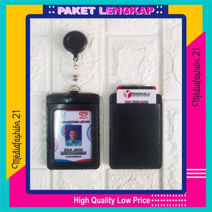 Custom/Cetak ID CARD Paket Lengkap (Gantungan Yoyo + Tempat ID Card ...