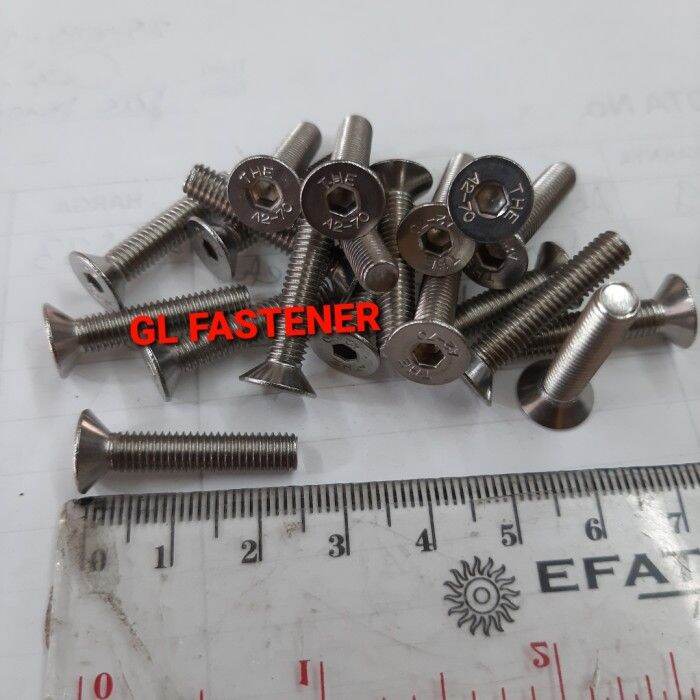 Verseng L Stainless steel 304 M5 x 25 Countersunk Baut JFL VL SUS 304 | Lazada Indonesia