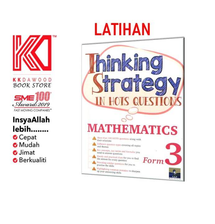 SAP: Thinking Strategy In Hots Questions Mathematics Form 3 | Lazada