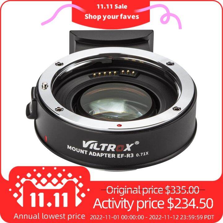 VILTROX EF-R3 0.71X Speed Booster Auto Focus เลนส์อะแดปเตอร์แหวนสำหรับ ...