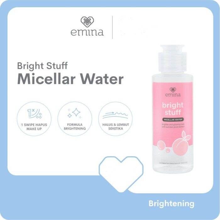 Emina Bright Stuff Micellar Water 100ml &50ml | Lazada Indonesia