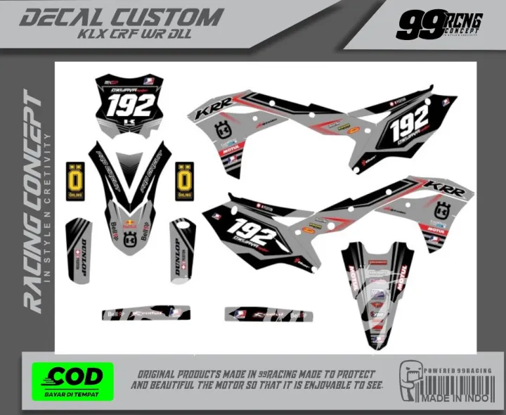 DECAL KX 250 - 450 BISA UBAH NAMA DAN NOMOR | Lazada Indonesia