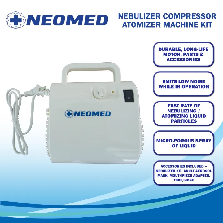 Neomed Low Noise Nebulizer Compressor Atomizer Machine with Nebulizer ...