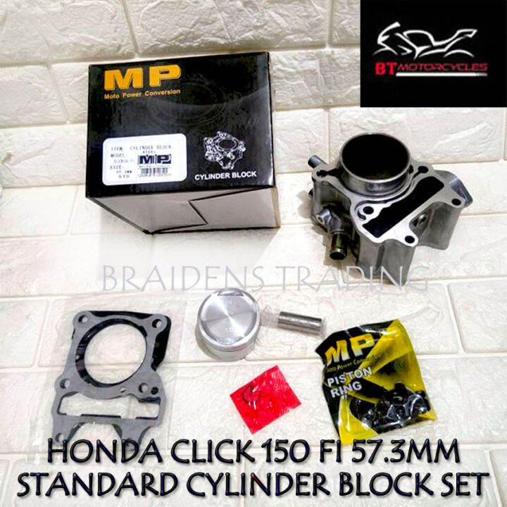 MP HONDA CLICK 150 FI 57.3MM STANDARD CYLINDER BLOCK SET | Lazada PH