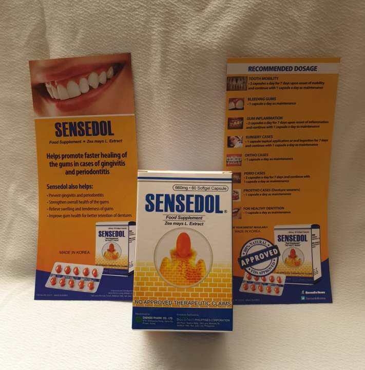 Sensedol Food Supplement for Gums 60pcs Soft Gel Capsule/box | Lazada PH