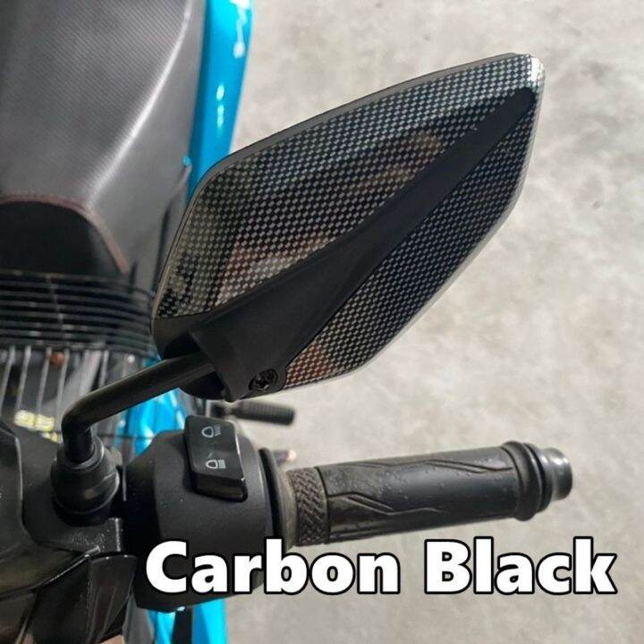 SIDE MIRROR HONDA / YAMAHA CARBON Y15 LC135 RS150 EX5 WAVE KRISS DASH ...