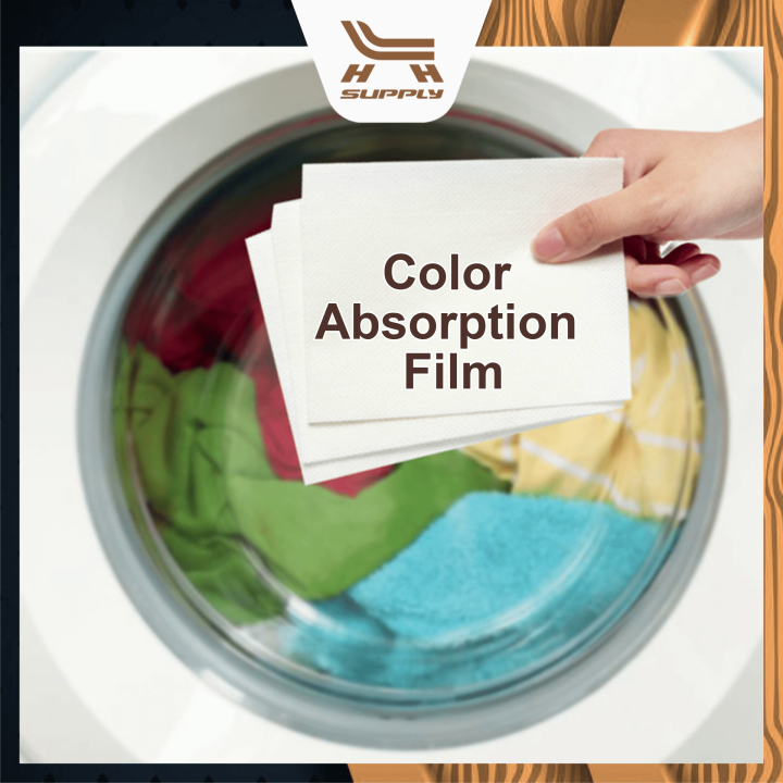 LH 50pcs Washing Machine Use Antidye Color Film Dyeing Cloth Absorption ...