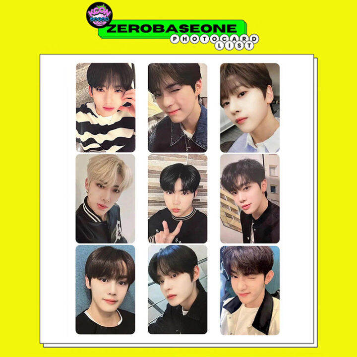 Zerobaseone PhotoCards ZB1 Kcon Boys Planet Japan 2023 PhotoCards Jiwoong Gyuvin Taerae Ricky ...