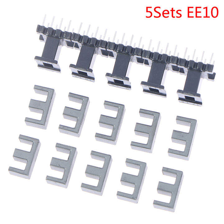 5Sets New EE10 4 with 4pin Transformer Bobbin PC40 Ferrite Core ...