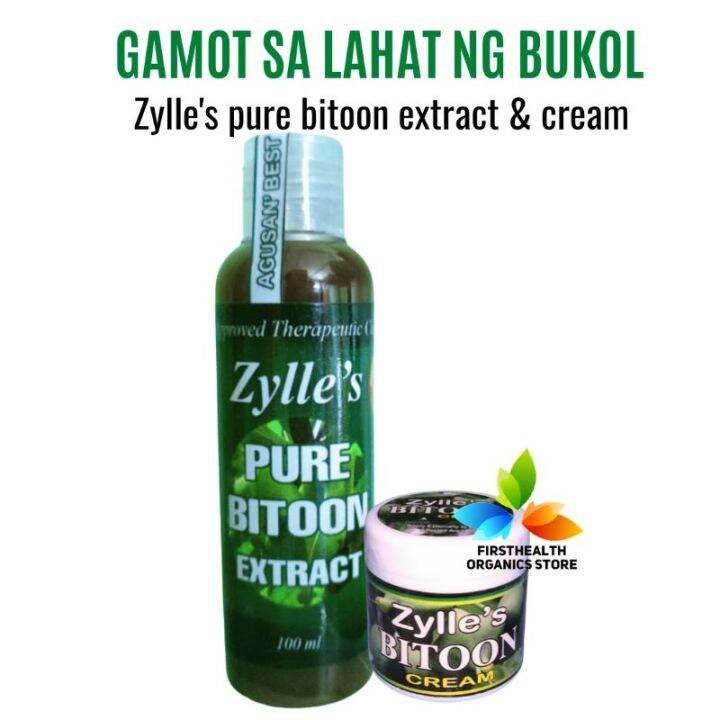 Zylle's Bitoon Cream and Extract Set para sa mga Bukol Pampawala ng ...