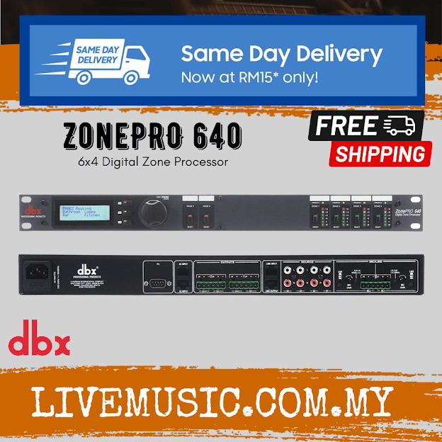 Dbx By Harman ZonePRO 640 6x4 Digital Zone Processor ( ZonePRO-640 ...